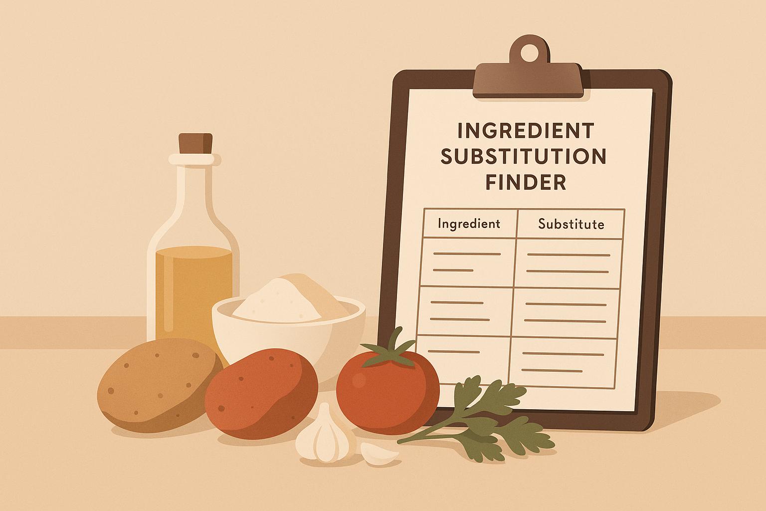 Ingredient Substitution Finder for Any Dish – Chef Prep Kitchens
